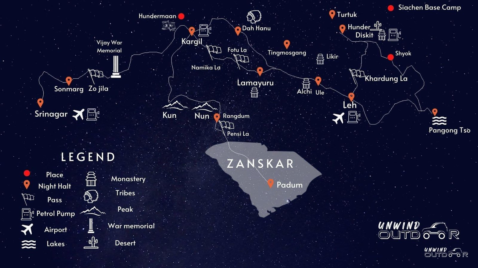 Srinagar To Leh Road Trip - Unwind Outdoor